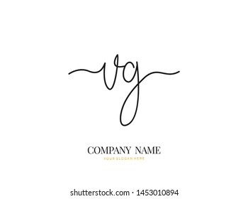 V C Vc Initial Handwriting Logo: vector de stock (libre de regalías ...