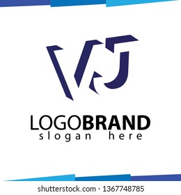 V J Initial Letter Logo Negative Stock Vector (Royalty Free) 1367748785 ...