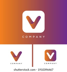 V Letter App Icon Logo Design Stock Vector (Royalty Free) 1910396467 ...