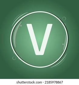 V Letter Circle Logo Design On Stock Vector (Royalty Free) 2185978867 ...
