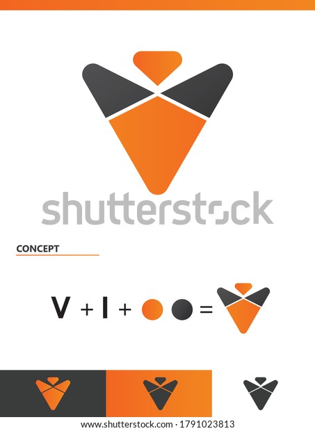 V Logo Concept Art Stock Vector (Royalty Free) 1791023813 | Shutterstock