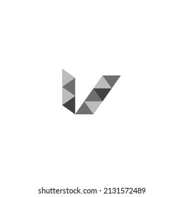 V Logo On White Background Stock Vector (Royalty Free) 2131572489 ...