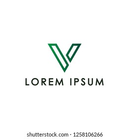Letter V Logo Design Set Creative Stock Vector (Royalty Free) 255152167