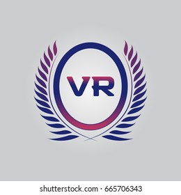 V R Logo Stock Vector (Royalty Free) 665706343 | Shutterstock