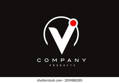 V Simple Black White Alphabet Letter Stock Vector (Royalty Free ...