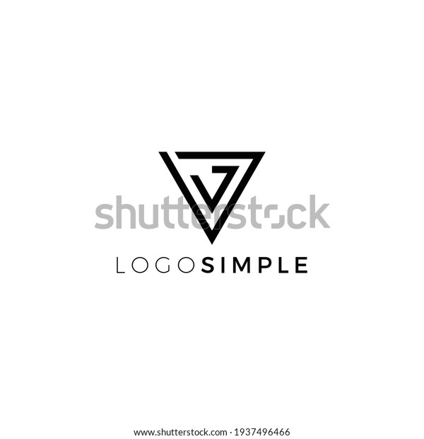 V Triangle Logo Your Brand Stock Vector (Royalty Free) 1937496466 ...