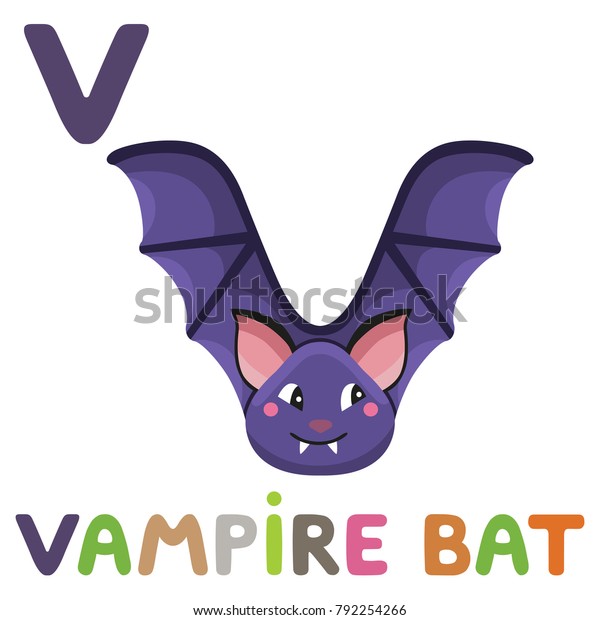 V Vampire Bat Letter V Vampire Stock Vector (Royalty Free) 792254266 ...