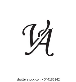 Va Initial Monogram Logo Stock Vector (Royalty Free) 344185142 ...