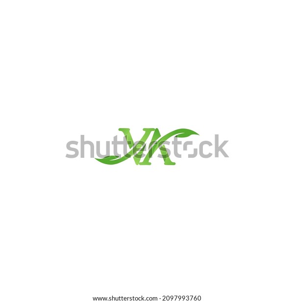 Va Leaf Letter Simple Modern Logo Stock Vector (Royalty Free ...