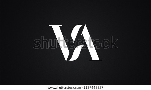 Va Letter Logo Design Template Vector Stock Vector (Royalty Free ...
