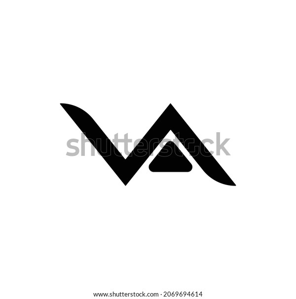 Va Letter Logo Design Template Vecto Stock Vector (Royalty Free ...