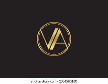 Va Letter Logo Va Typography Logo Stock Vector (Royalty Free ...