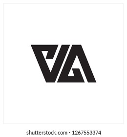 Va Logo Letter Stock Vector (Royalty Free) 1267553374