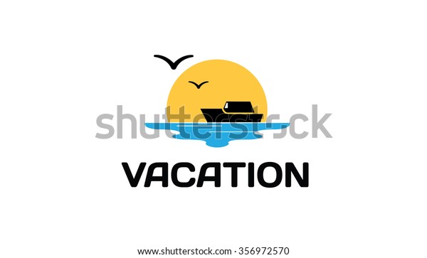 Vacation Logo Symbol Design Illustration Stock Vector (Royalty Free ...