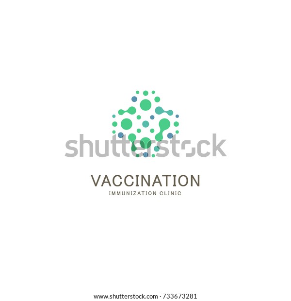 Vaccination Immunization Clinic Logo Abstract Cross Stock Vector ...