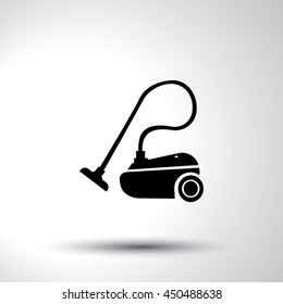 Vacuum Cleaner Sign Flat Icon Illustration Stock Vector (Royalty Free ...