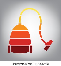Vacuum Cleaner Sign Vector Horizontally Sliced Stock Vector (Royalty ...