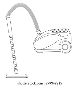Vacuum Cleaner Vector Drawing Isolated Stock Vector (Royalty Free ...