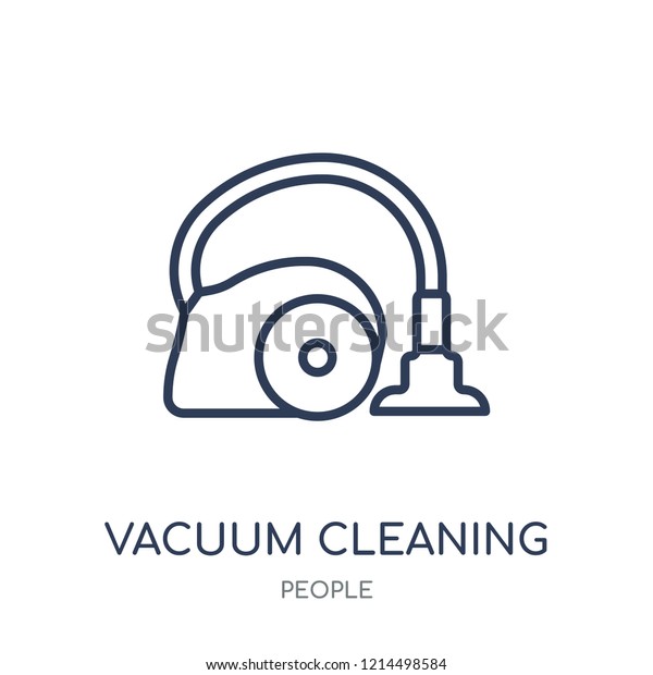 Vacuum Cleaning Icon Vacuum Cleaning Linear Stock Vector (Royalty Free ...