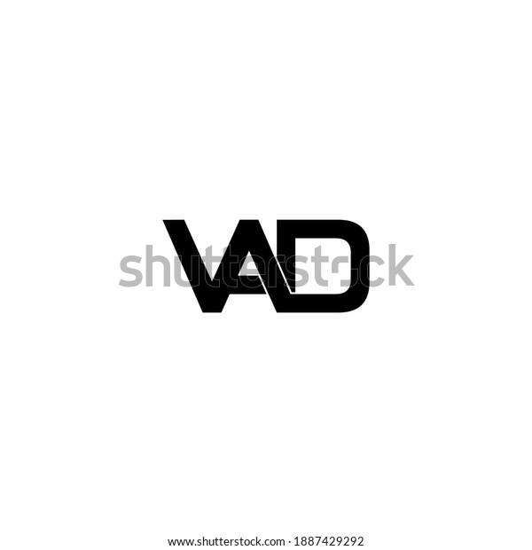 「vadの文字のオリジナルモノグラムロゴデザイン」のベクター画像素材（ロイヤリティフリー） 1887429292 | Shutterstock