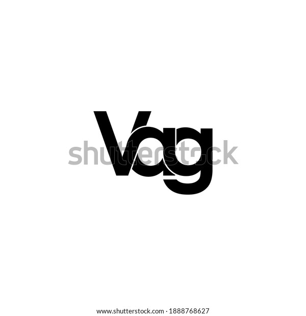 Vag Letter Original Monogram Logo Design Stock Vector (Royalty Free ...