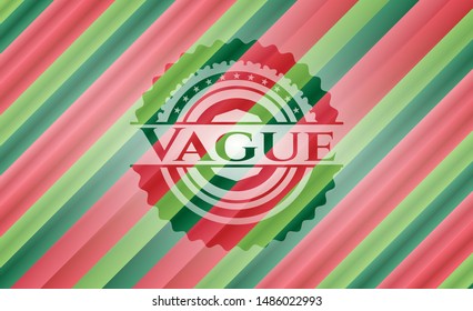 Vague Christmas Style Emblem Vector Illustration Stock Vector (Royalty ...