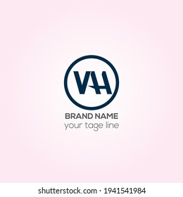 Vah Vector Logo Design Vh Creative Stock Vector (Royalty Free ...