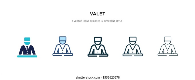 Valet Icon Different Style Vector Illustration Stock Vector (Royalty ...