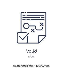 Valid Icon Startup Stategy Success Outline: стоковая векторная графика ...
