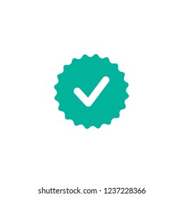 Valid Seal Icon Blue Circle Ribbon Stock Vector (Royalty Free ...