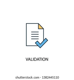 Validation Concept 2 Colored Icon Simple Stock Vector (Royalty Free ... Validation Concept 2 Colored Icon Simple Stock Vector (Royalty Free ...