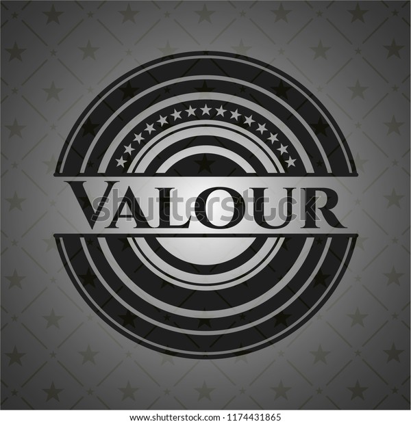 Valour Realistic Dark Emblem Stock Vector (Royalty Free) 1174431865 ...