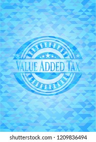 Value Added Tax Sky Blue Emblem Stock Vector (Royalty Free) 1209836494 ...