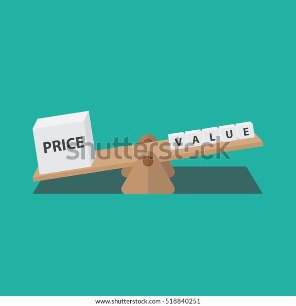 Value Price Balance On Scale Stock Vector (Royalty Free) 518840251 ...