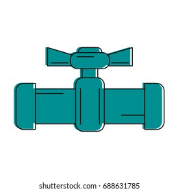 Valve Handle Pipe Icon Image Stock Vector (Royalty Free) 688631785 ...