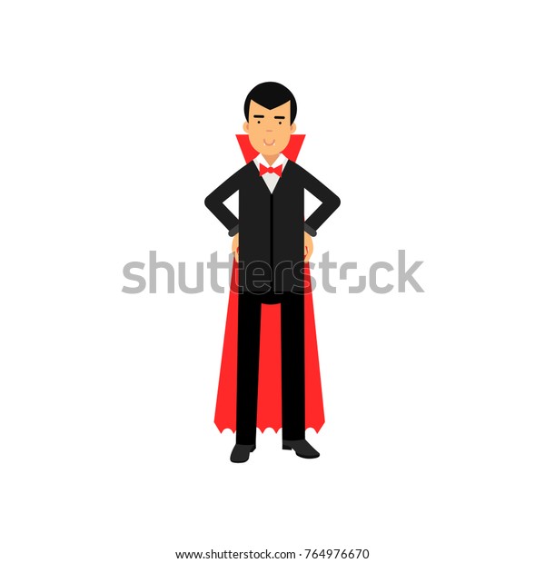 Vampire Character Posing Hands On Hip Stock Vector (Royalty Free ...