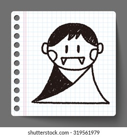 Vampire Doodle Drawing Stock Vector (Royalty Free) 329344739 | Shutterstock