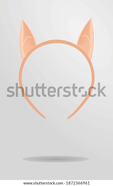 Vampire Ears Mask Vector Illustration Stock Vector (Royalty Free ...
