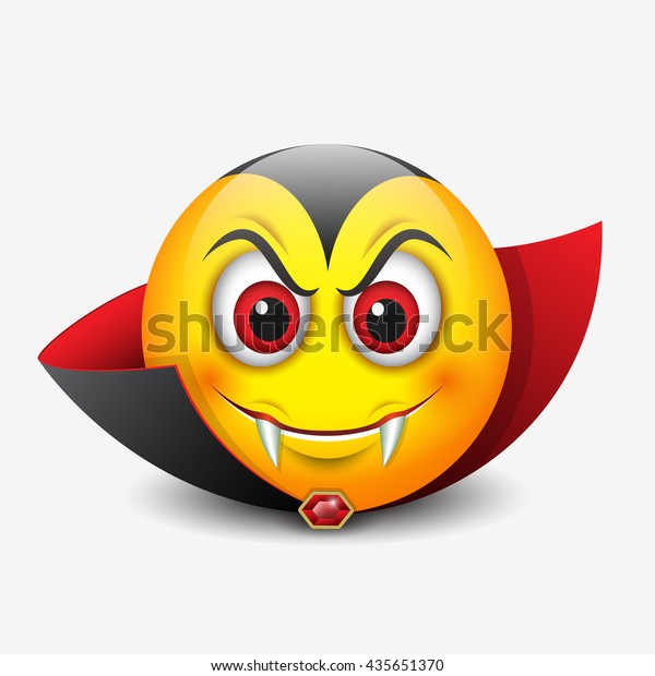 Vampire emoticon, Emoji, Smiley - Vektorgrafik Stock-Vektorgrafik ...