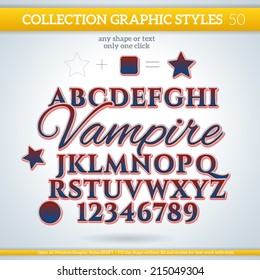 2,225 Vampire font Stock Vectors, Images & Vector Art | Shutterstock