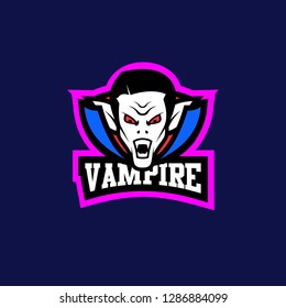 Vampire Logo Design Stock Vector (Royalty Free) 1286884099 | Shutterstock