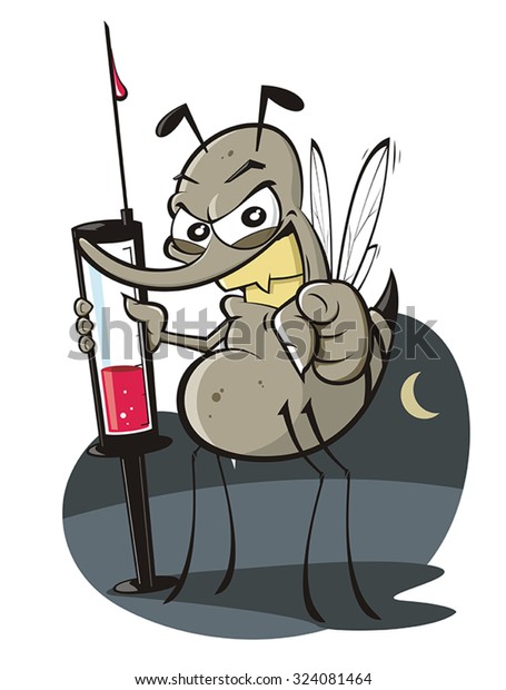 Vampire Mosquito Stock Vector (Royalty Free) 324081464 | Shutterstock