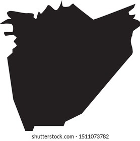 Van Buren County Map Tennessee State Stock Vector (Royalty Free ...