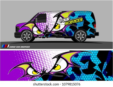 Car Wrap Design Vector Truck Cargo Stock Vector (Royalty Free ...