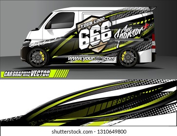 Van Sticker Decal Design Simple Lines Stock Vector (Royalty Free ...