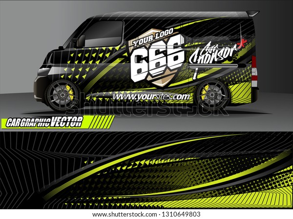 Van Sticker Decal Design Simple Lines Stock Vector (Royalty Free ...