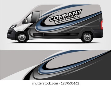 Van Wrap Design Company Decal Wrap: vector de stock (libre de regalías ...