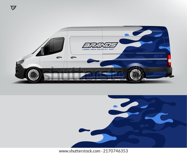 Van Wrap. Diseñar un diseño moderno: vector de stock (libre de regalías ...