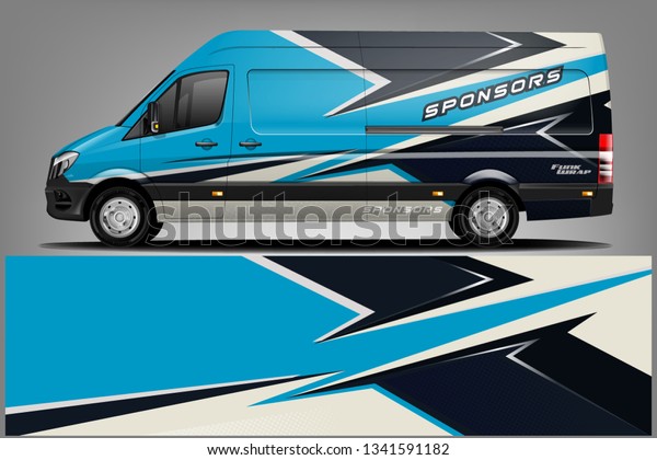 Van Wrap Livery design. Ready print wrap design for Van.
