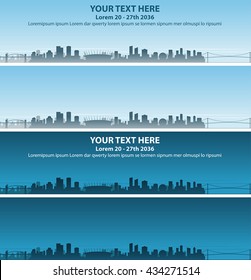 Beirut Skyline Event Banner Stock Vector (Royalty Free) 1072658186
